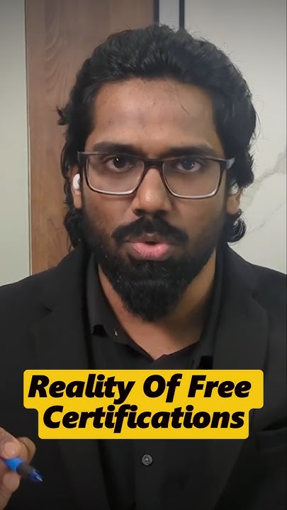 The Reality of Free Certifications 🎓 (Tamil) | importance of project - YouTube
