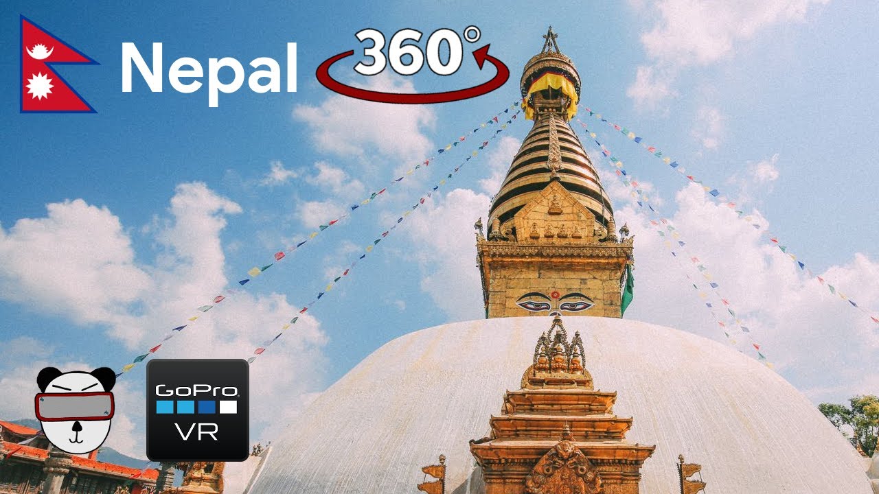 🌍 360° Monkey Temple Architecture | Kathmandu, Nepal 🇳🇵【GoPro VR Travel ...