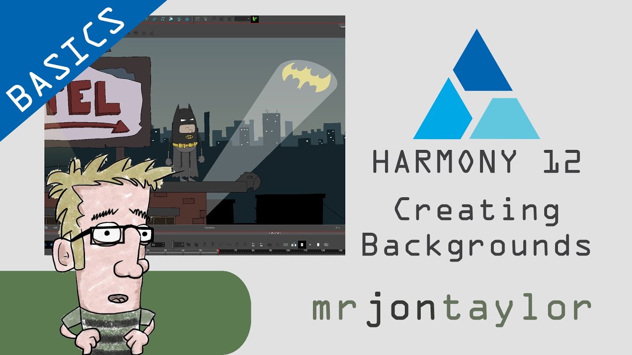 Toon Boom Harmony 12: Basics #6 Creating Backgrounds - YouTube