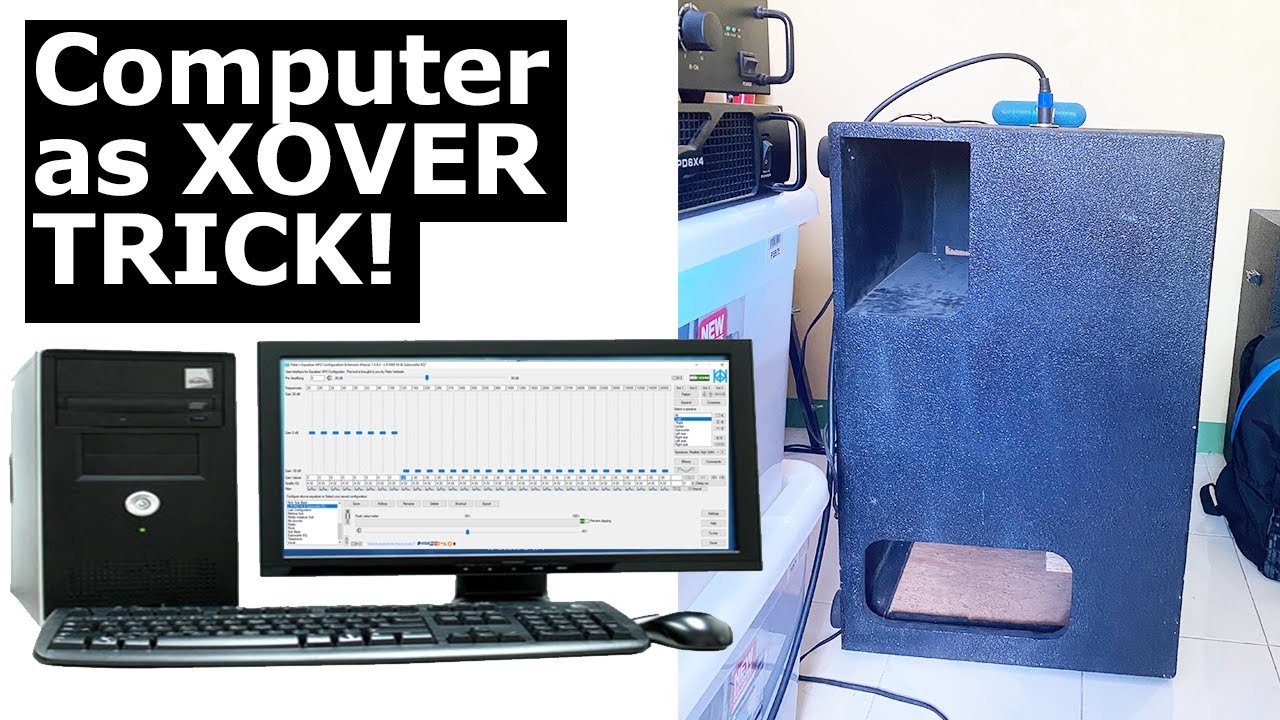 [TRICK] COMPUTER AS ACTIVE XOVER Subwoofer and Midhi - YouTube