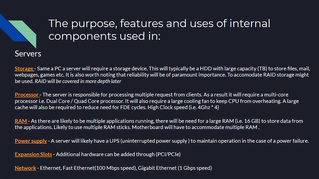 03 internal components of server - YouTube