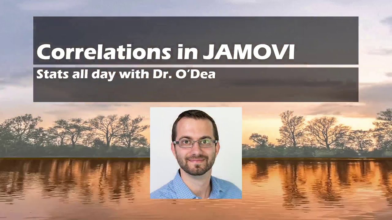 Understanding and reporting statistics : Correlations in JAMOVI - YouTube
