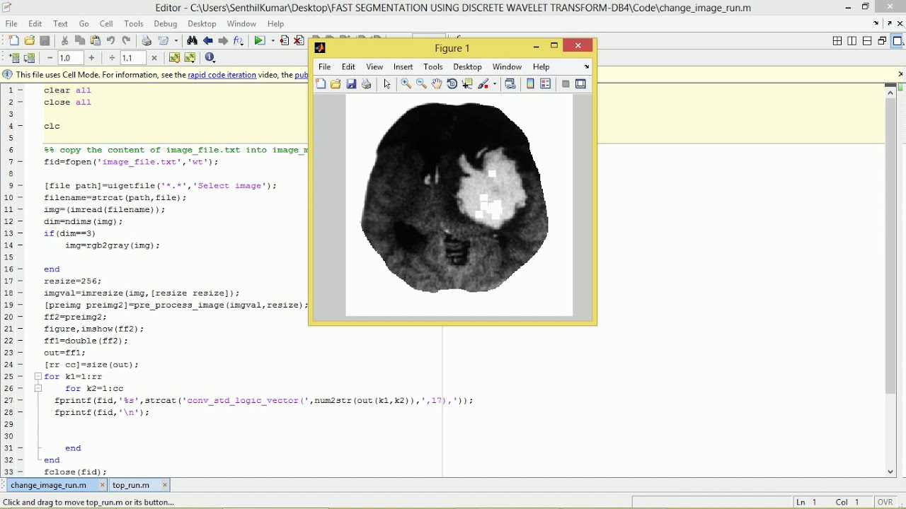 FAST SEGMENTATION USING DISCRETE WAVELET TRANSFORM DB4 - YouTube