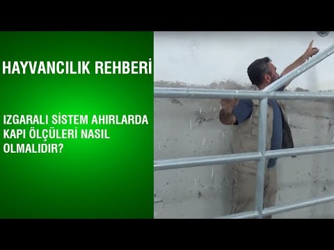Hayvancılık Rehberi - Izgaralı Sistem Ahırlarda Kapı Ölçüleri  Nasıl Olmalıdır?