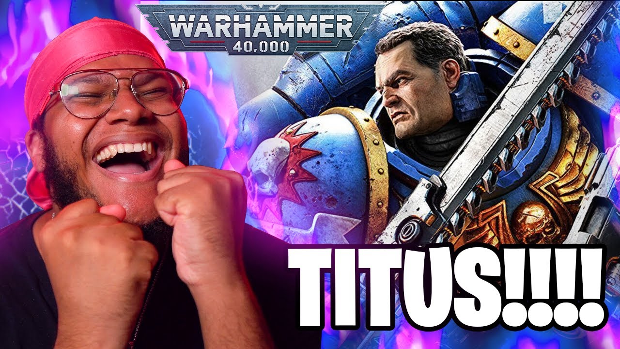 TITUS THE LEGEND!! I WATCHED *SPACE MARINE 2 - TITUS LORE - DEEP DIVE ...