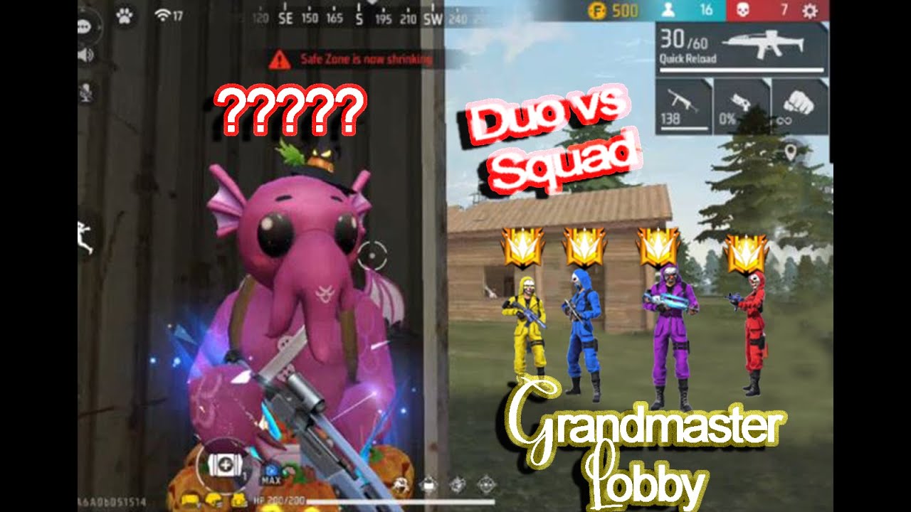 Deadly Duo Vs Squad with pink spirit bundle | Grandmaster Lobby ...