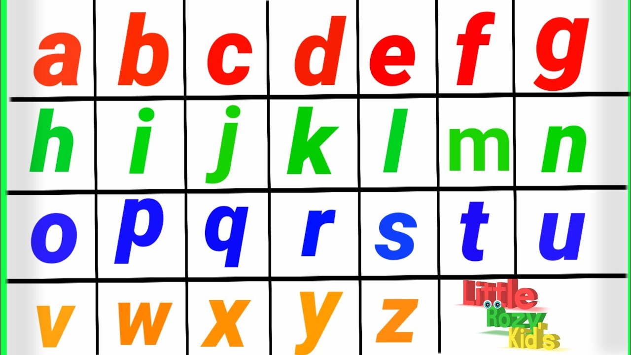 Easy Learn Small letter, a to z, small alphabet, छोटा alphabet, kids ...