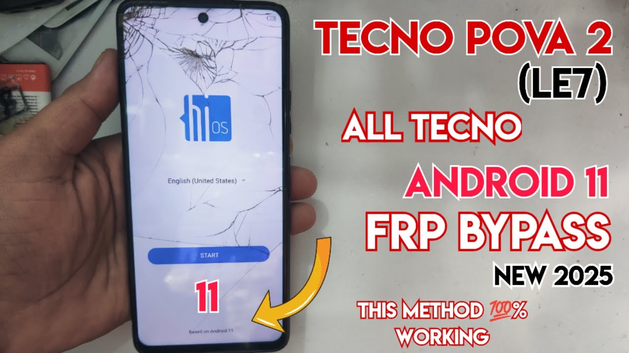 Tecno Pova 2 LE7 Frp Bypass Android 11 | Tecno LE7 Frp Unlock| All ...
