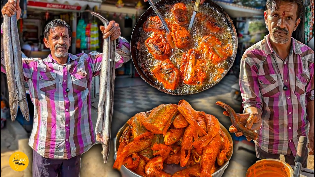 Maharashtrian Style Longest Baam Fish Fry In Nashik l Nashik Street ...