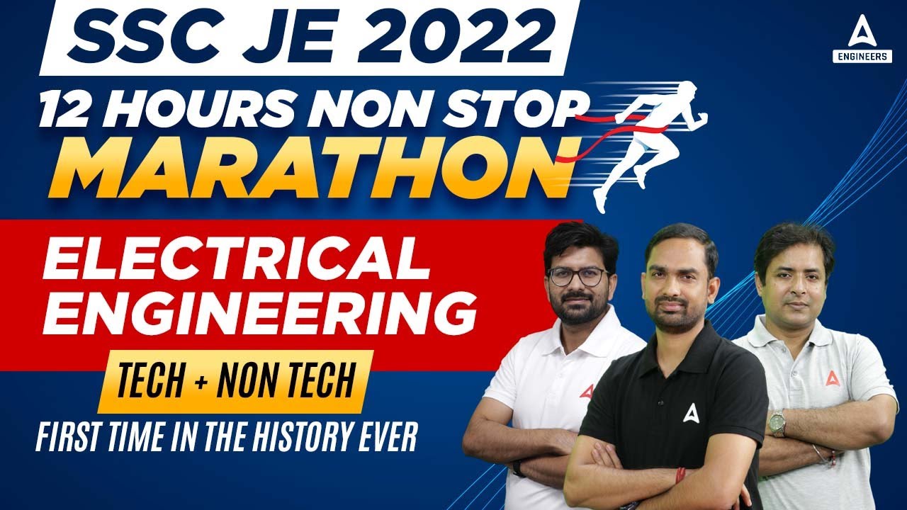SSC JE 2022 | SSC JE Electrical Engineering Marathon | 12 Hours NON ...