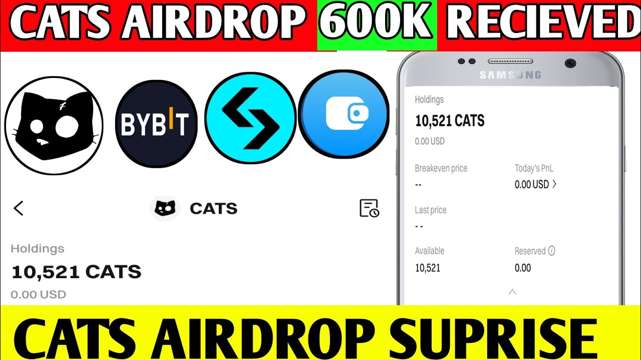 Cats Airdrop Received | I Got 800k Cats Coin | Cats Airdrop Update ...