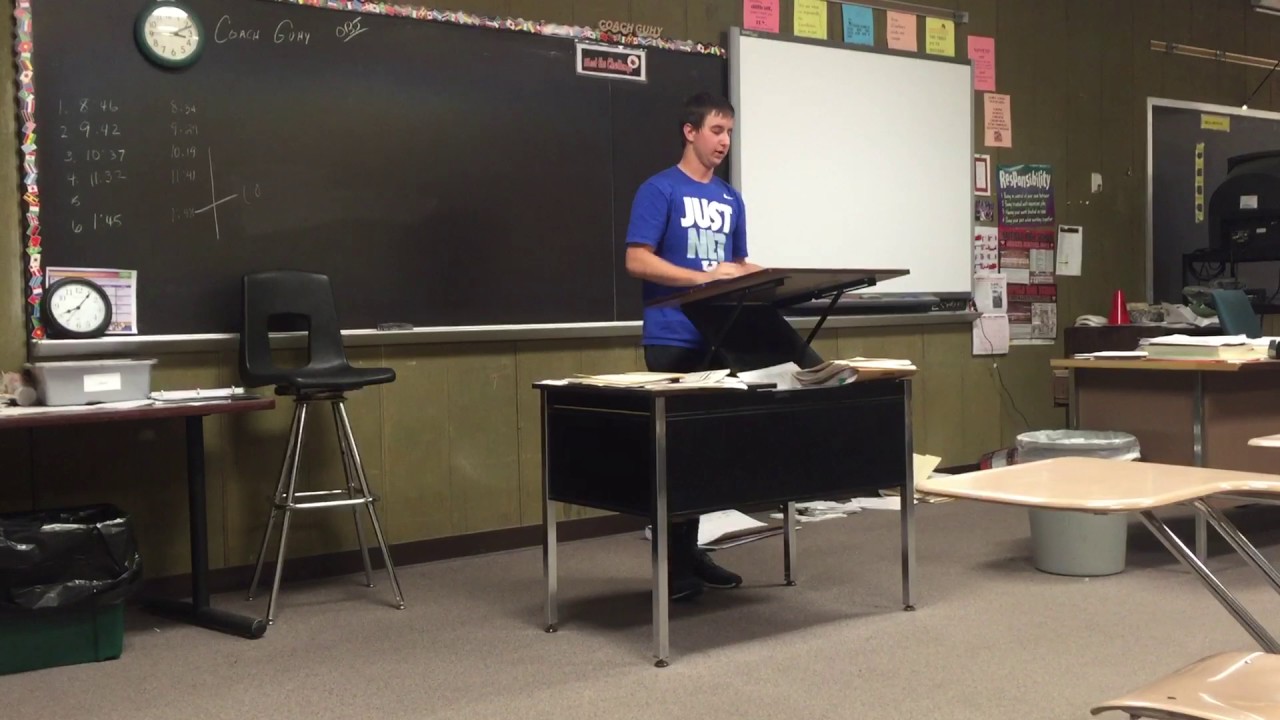 Carter Dodson com 101 informative speech - YouTube