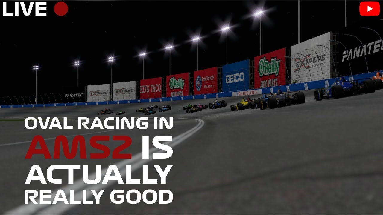 AMS2 OVAL RACING IS ACTUALLY REALLY GOOD | 100 LAPS AROUND AUTO CLUB ...