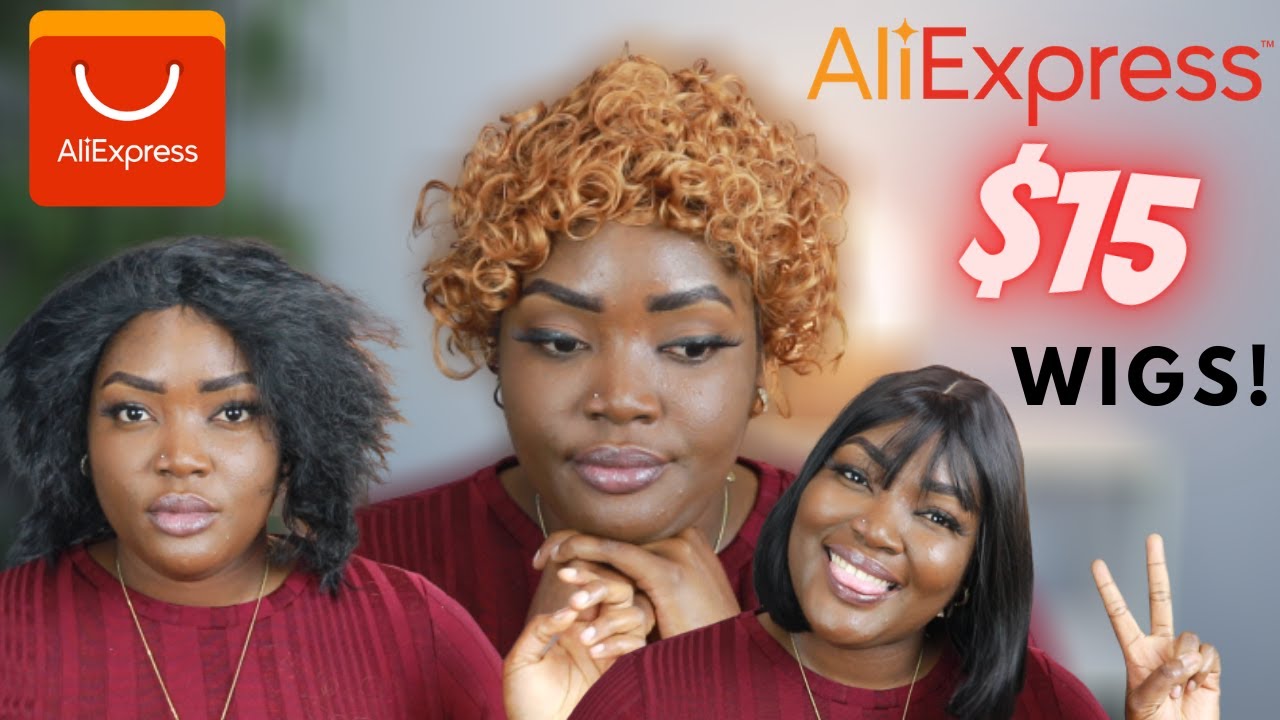 TRYING ON ALIEXPRESS WIGS UNDER $15!! 😂 FT. OHEMMAA NATURAL ...