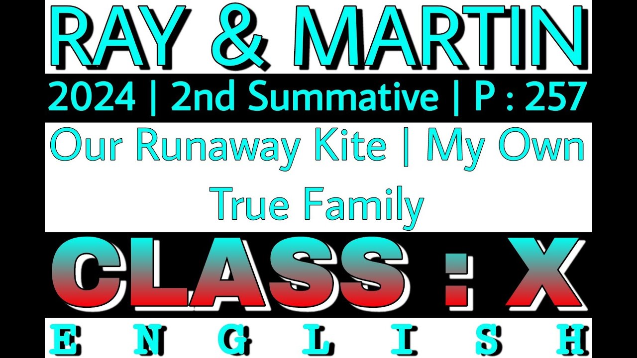 Class 10 English Question Bank 2024 | Ray and Martin 2024 Class 10 ...