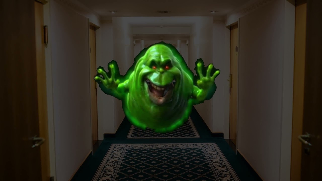 slimer in hotel background - YouTube