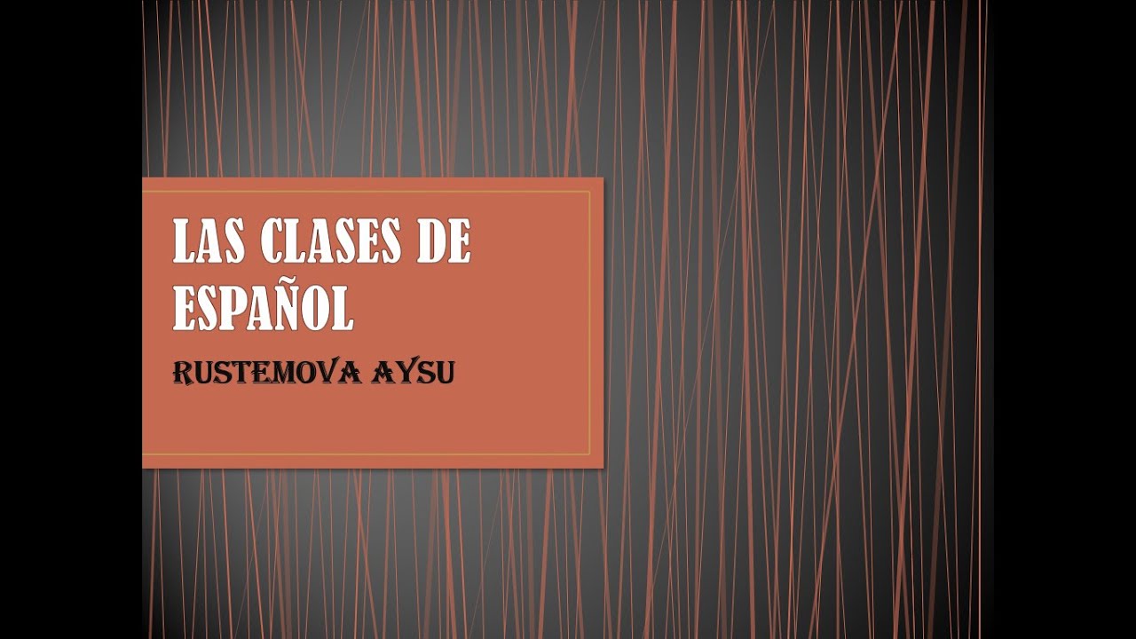 İspan dili ders 7, Presente de İndicativo (A1) - YouTube