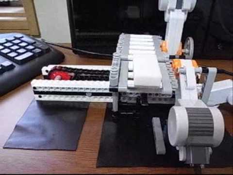 Lego mindstorms NXT Chain Drive Cart and Roller Conveyer - YouTube