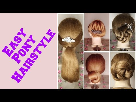 Easy Pony Hairstyle - YouTube
