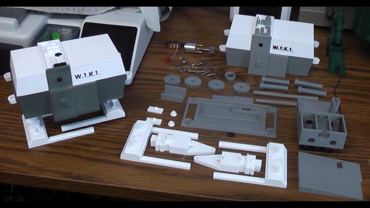 Let's build the 3d printed walking W.1.K.1 robot. - YouTube