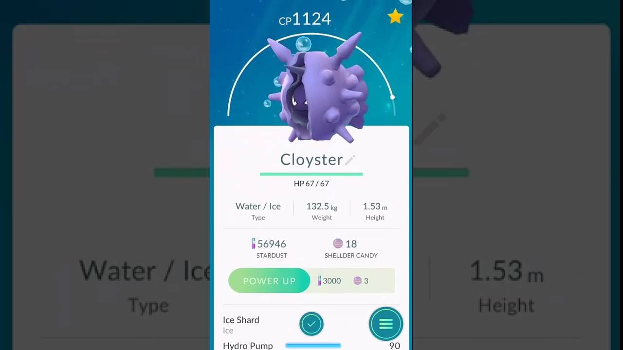 Pokemon GO - Shellder evolves into Cloyster - YouTube