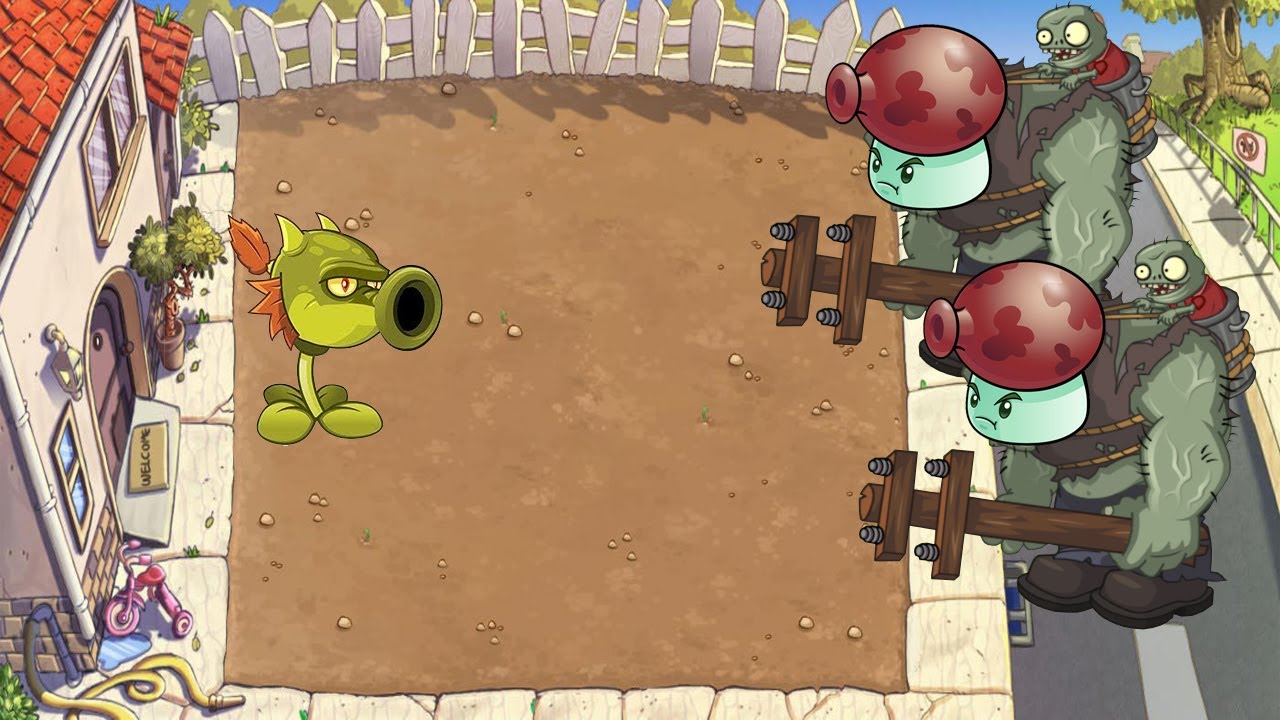 Plants vs Zombies - All Pea PvZ Big Time Vs Dr. Zomboss - YouTube