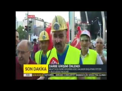 TÜRK-İŞ'İN DARBE GİRİŞİMİ PROTESTOSU TRTHABER'DE YER ALDI