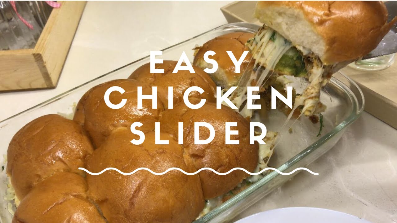 How to Make Chicken Cheese Slider | Mini Burger | Easy Evening Snack ...