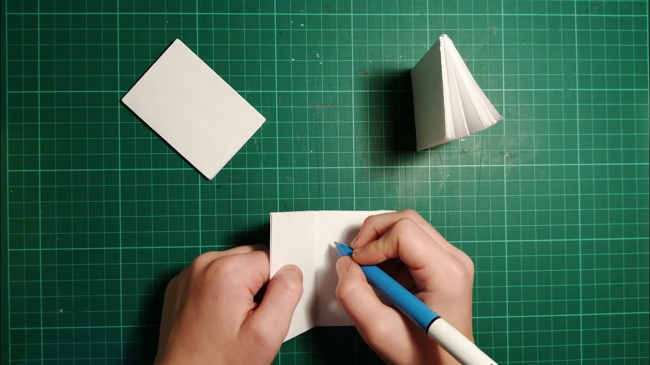how to make a origami mini book - YouTube