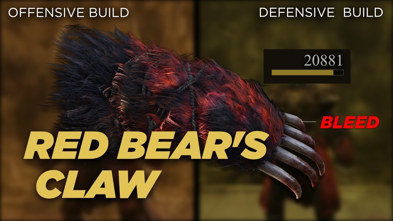 Elden Ring DLC - Red Bear's Claw Build Is NUTS / STR Build Guide RL150 - YouTube
