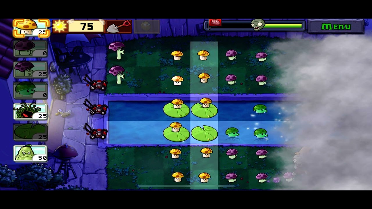 Plants vs. Zombies Gameplay #31 (Level 1, Fog) - YouTube