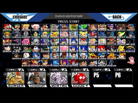 Super Smash Bros. Crusade v0.9.5 - Battle #243: Bowser vs Ganondorf vs ...