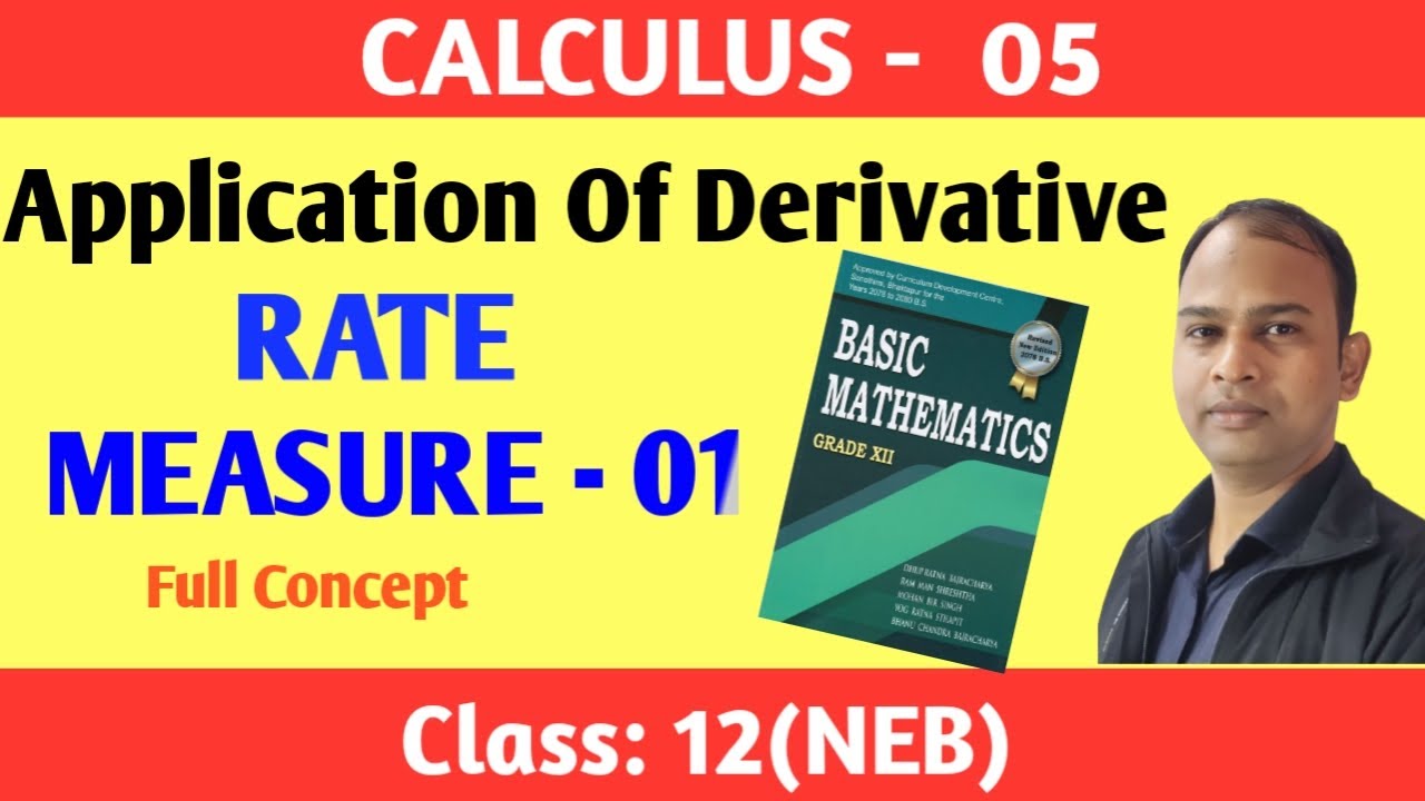 5 Derivative as the rate measure-01 | Application of Derivatives ...