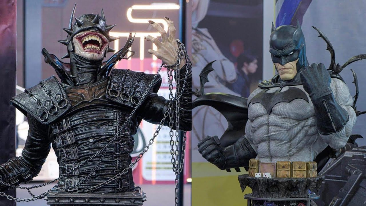 New Limit studio batman who laughs & batman statues busts on display ...