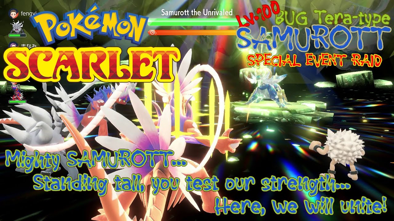 Pokémon Scarlet: Bugged-out Bushido Brawl (lv.100 Bug Tera-type ...