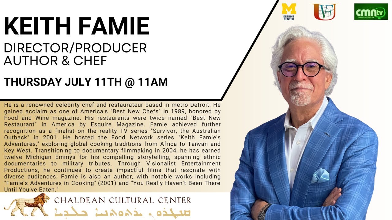 Interview with Keith Famie, Director/Producer/Author & Chef - YouTube
