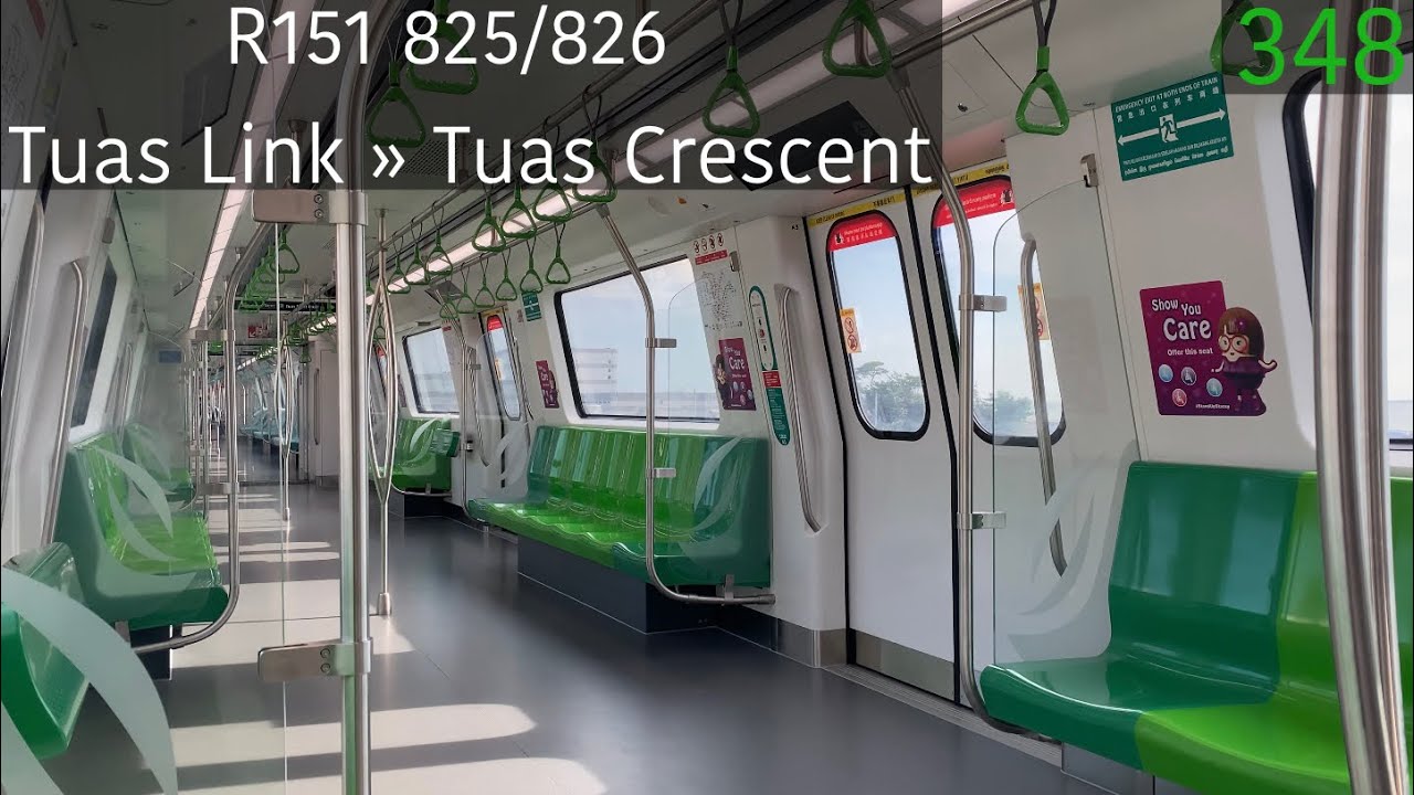 [SMRT] [First Trip After Debut Day] Alstom Movia R151 [825/826] - Tuas ...