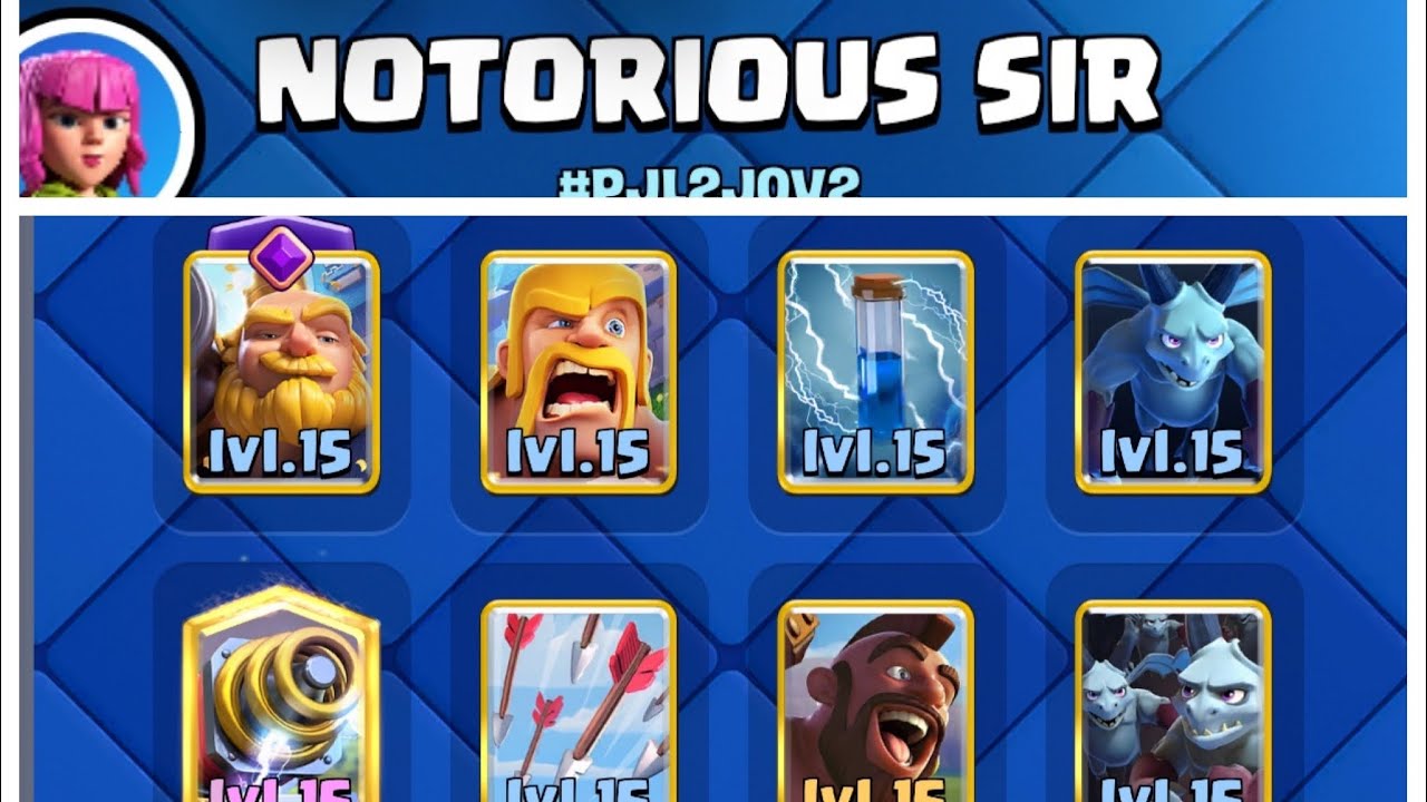 hog sparky royal giant deck clash royale Notorious Sir - YouTube