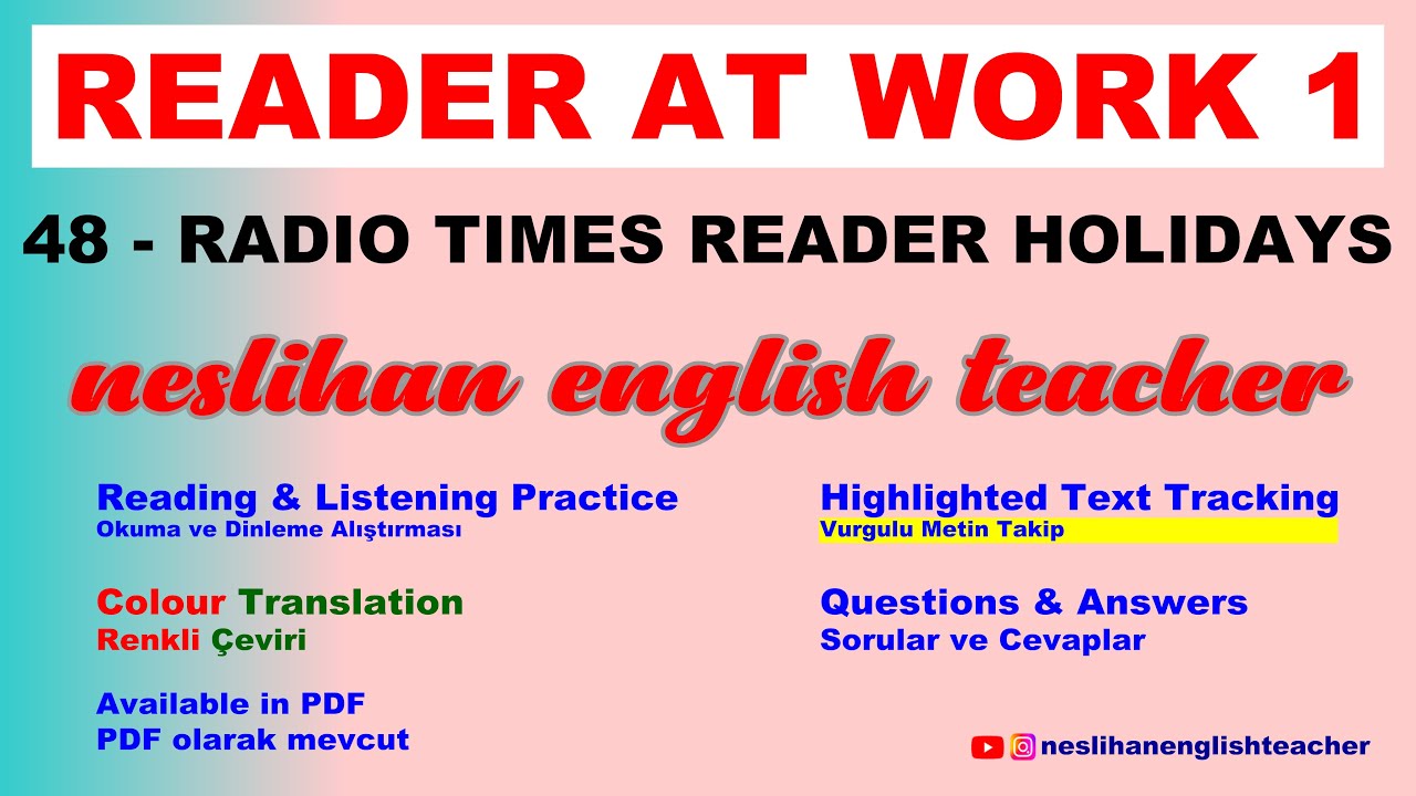 48-Reader at work 1-Radio Times Reader Holidays -English reading ...