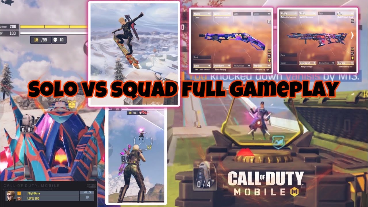 How to play Solo vs squad in call of duty/ Scyla on top/ CODM 🔥 - YouTube