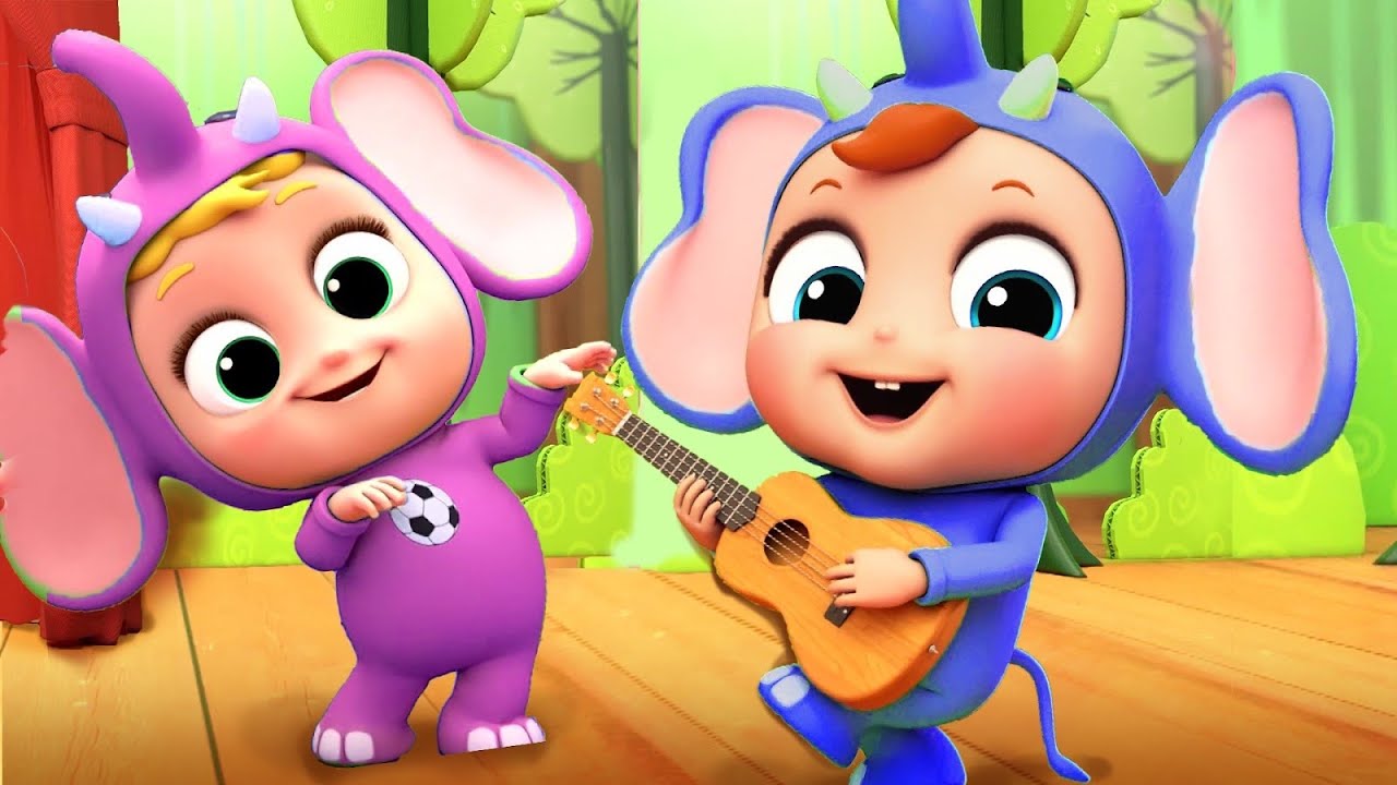 10 Little Elephants Song | Kids Cartoons and Nursery Rhymes - YouTube