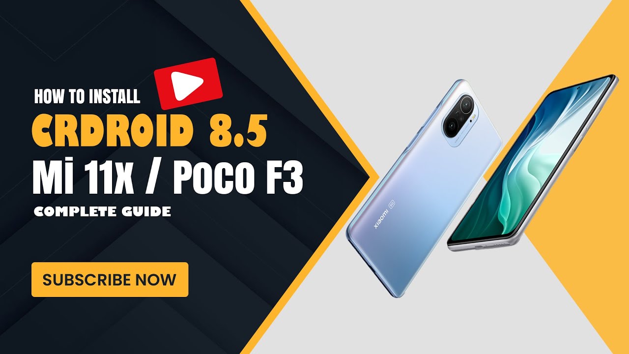 Mi 11x,Poco F3 | How To Install Any Custom Rom With TWRP | Crdroid 8.5 ...