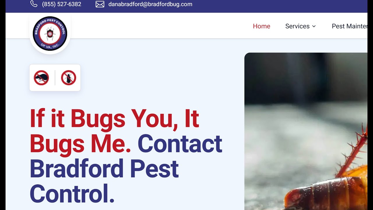 Bradford Pest Control of VA | Pest Control Fredericksburg VA - YouTube