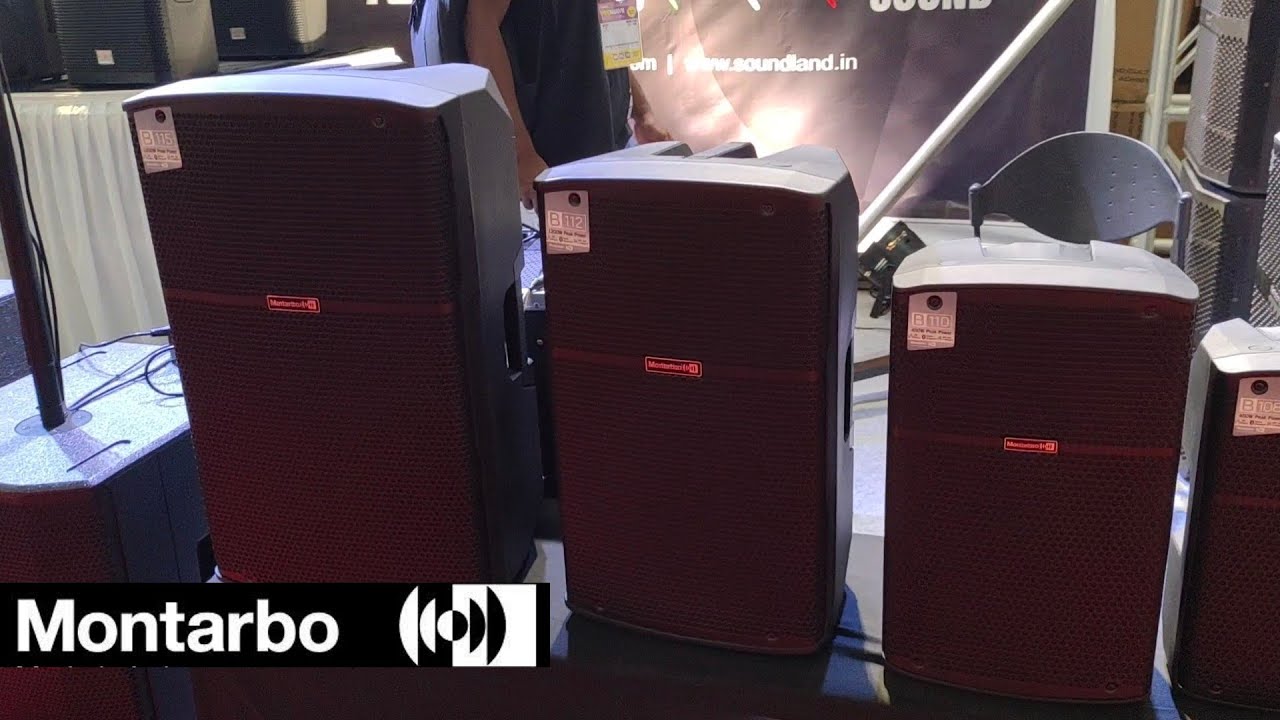 Montarbo B-series Active speaker system demo at Prowave expo Angamaly ...