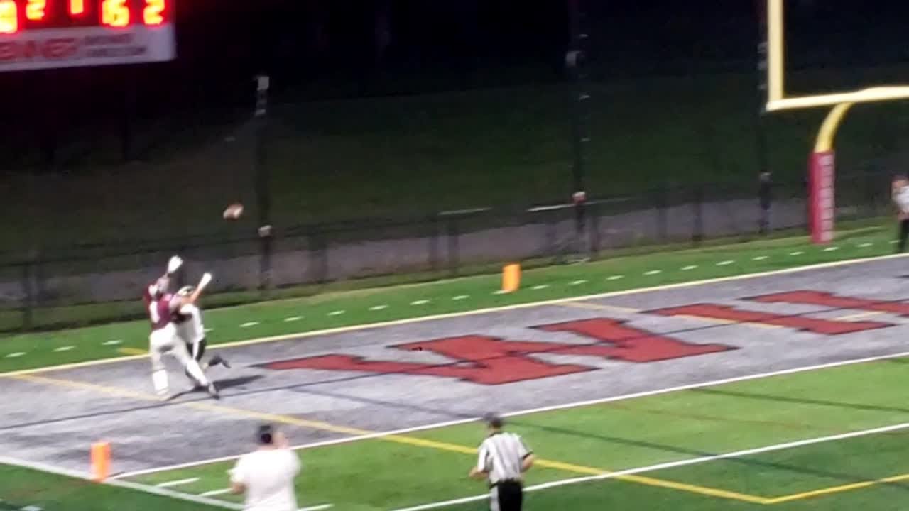 Mechanicsburg's Elie Reider and Josh Smith connect for touchdown - YouTube