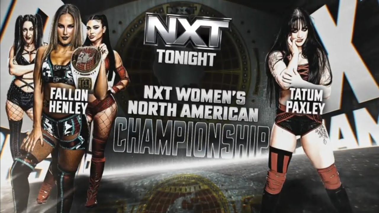 Lucha Completa: Fallon Henley Vs Tatum Paxley Campeonato Norteamericano ...