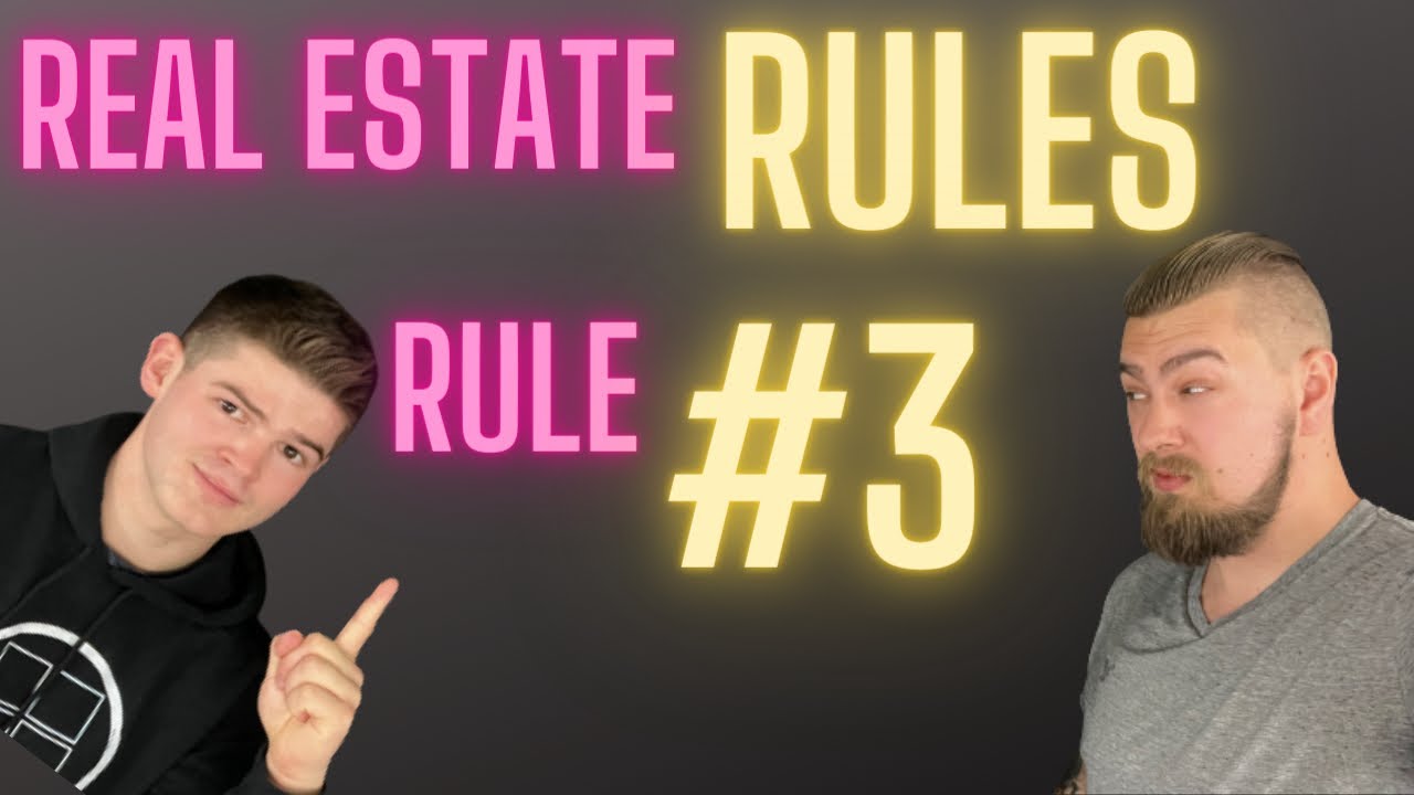 Real Estate Rules #3 - Just because it makes Money.... - YouTube