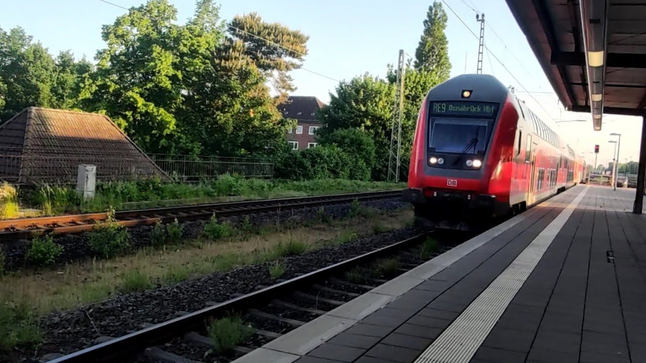 Roter Zug RE9 bremerhaven nach Osnabrück - YouTube