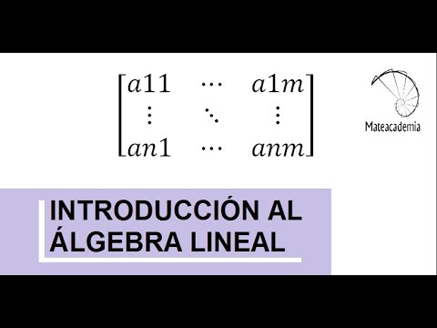 Introducción al álgebra lineal - YouTube