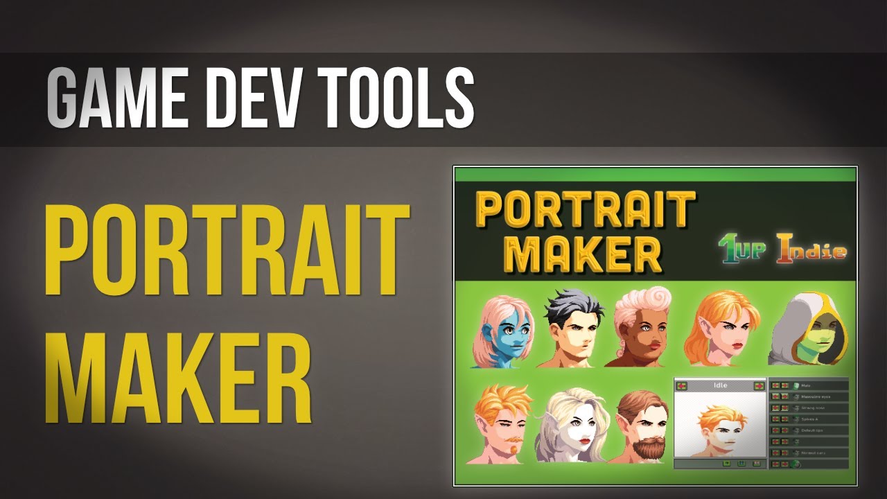 Portrait Maker - Make your own pixel art dude/dudette - YouTube